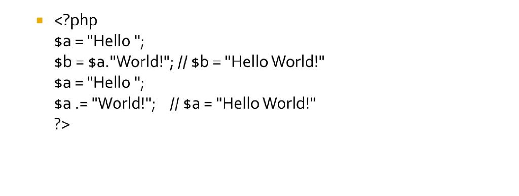 PHP String Operators: Concatenation & Assignment Operators Explained