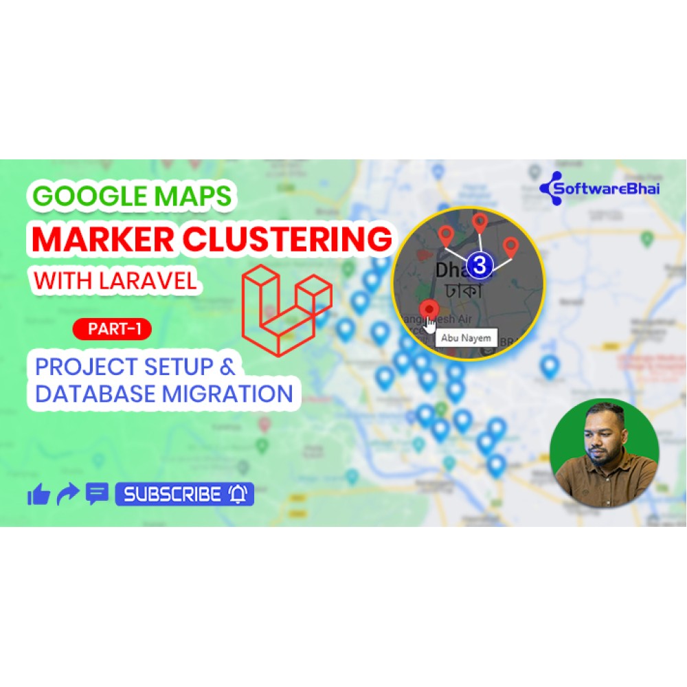 Laravel Google Maps Marker Clustering – Part 1: Setup & Database Migration