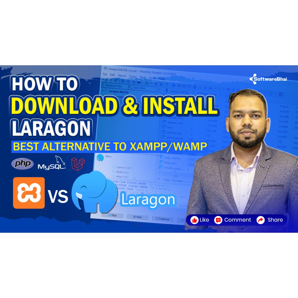 Download & Install Laragon on Windows 10/11 (2025) | Laravel Local Server